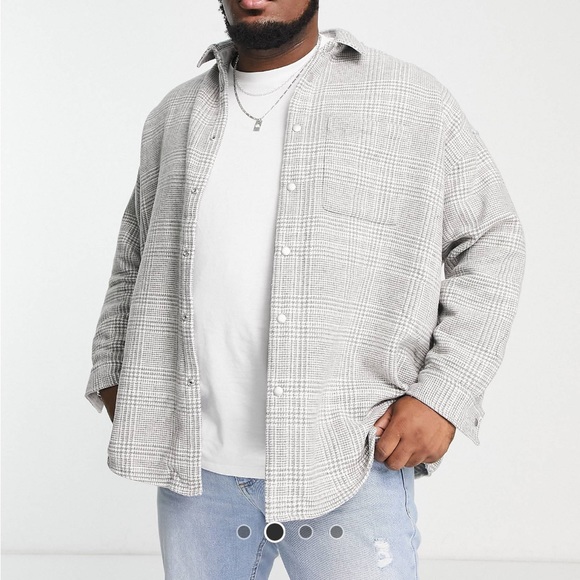 ASOS | Jackets & Coats | Asos Design Super Oversized Wool Checkered ...
